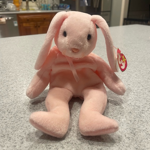 Ty | Toys | Ultra Rare Pink Hoppity Beanie Baby With Multiple Tag ...